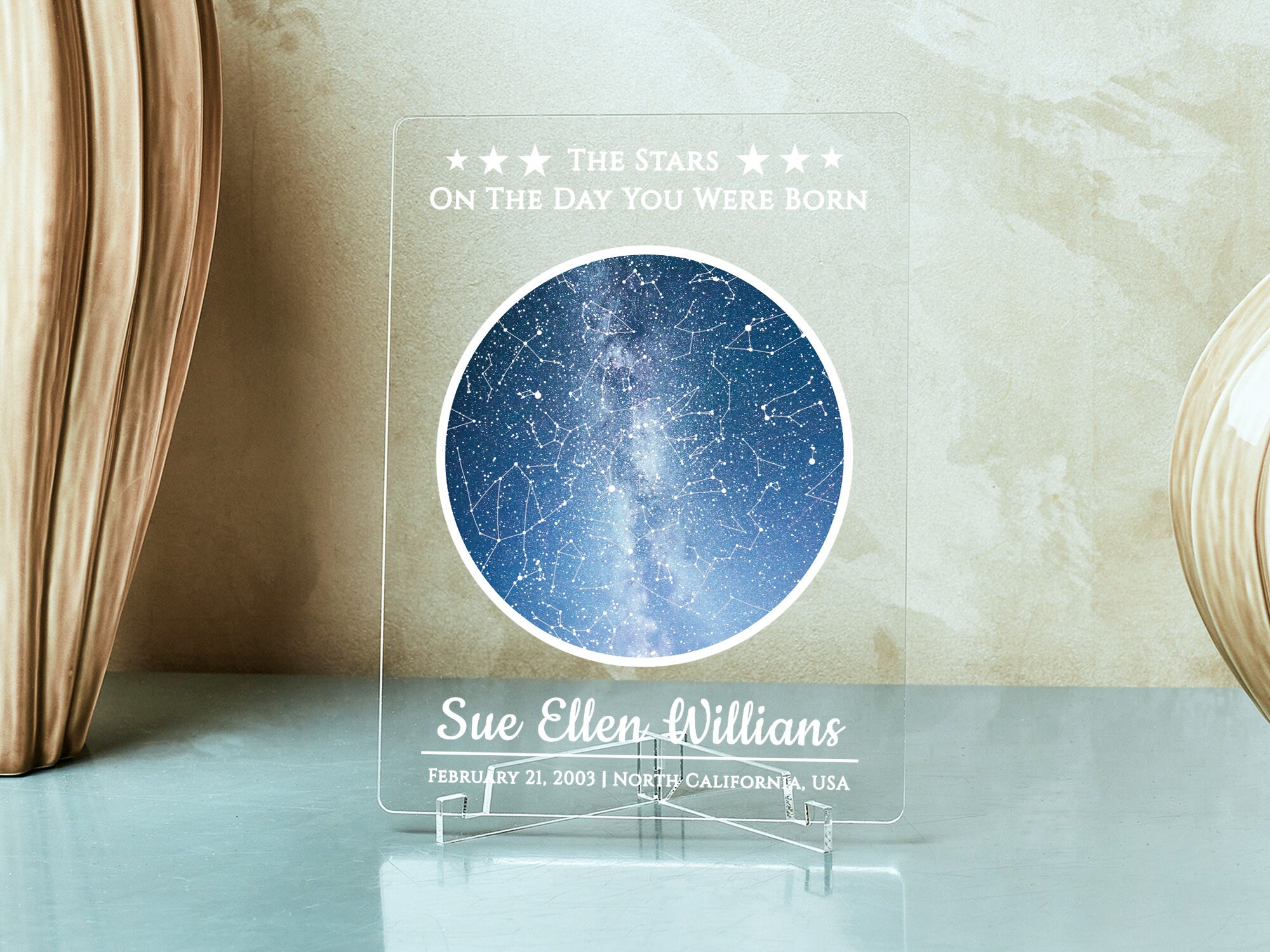 Art & Collectibles Digital Prints Birthday Star Map The Stars On The ...