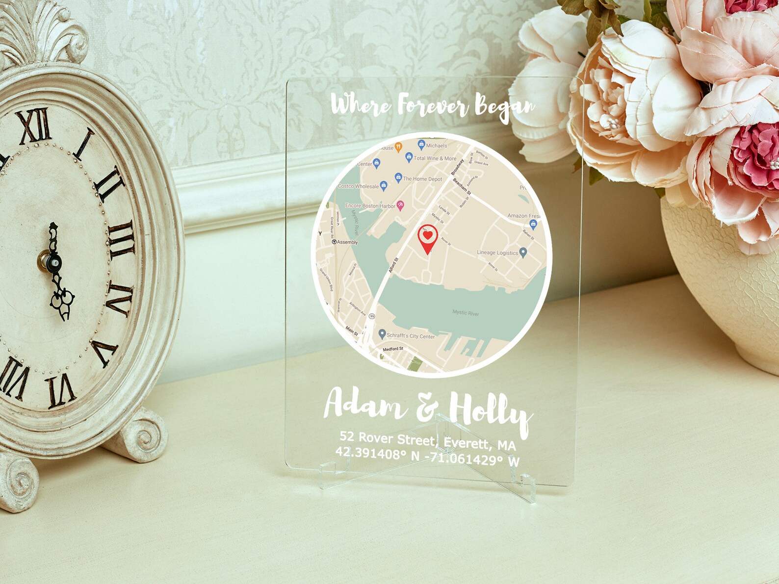 Where It All Began Map Custom Where It All Began Map Gift | Etsy