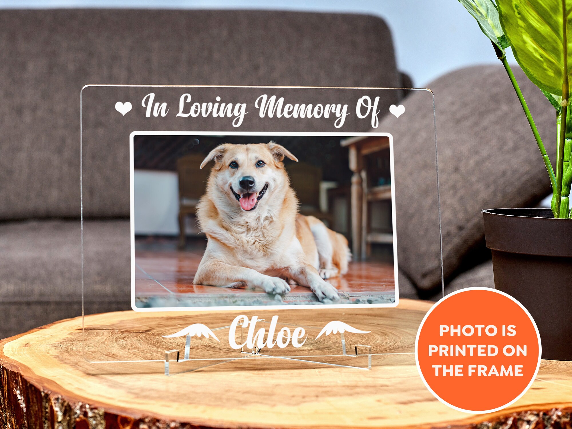 In Memory Of Dog Gift In Loving Memory Of Dog Dog Memorial | Etsy