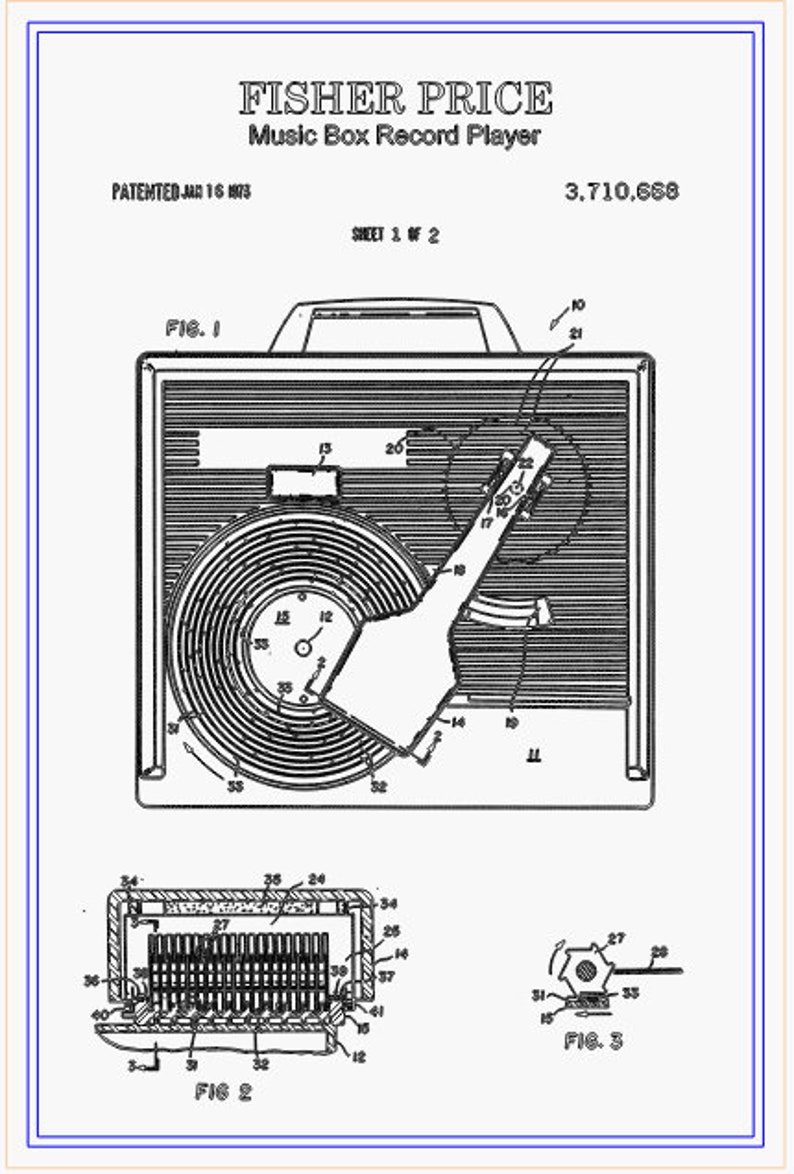 Vintage Toys Patent Drawings Schematics for Laser Etching, Cricut ...