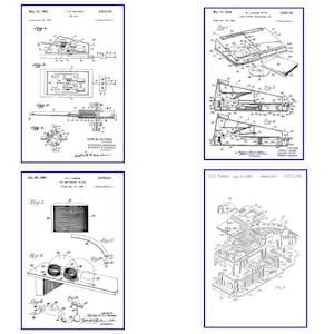 Vintage Toys Patent Drawings Schematics Pack 2. for Laser Etching ...