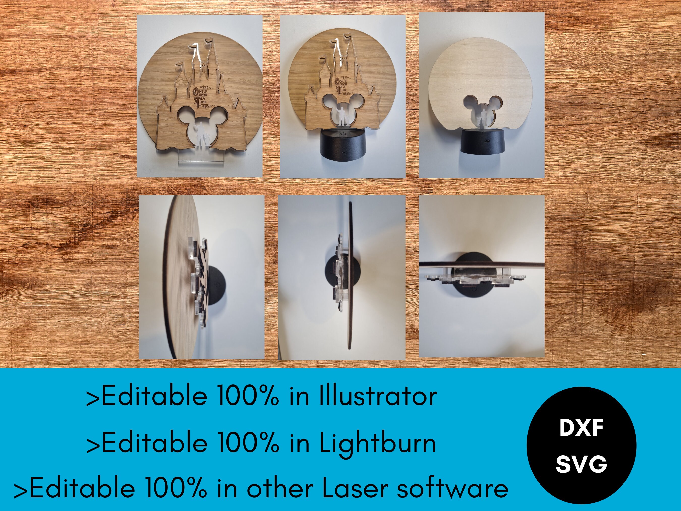 CASTLE Lamp Laser Files - SVG - DXF - Amazing Unique Gift - Etsy