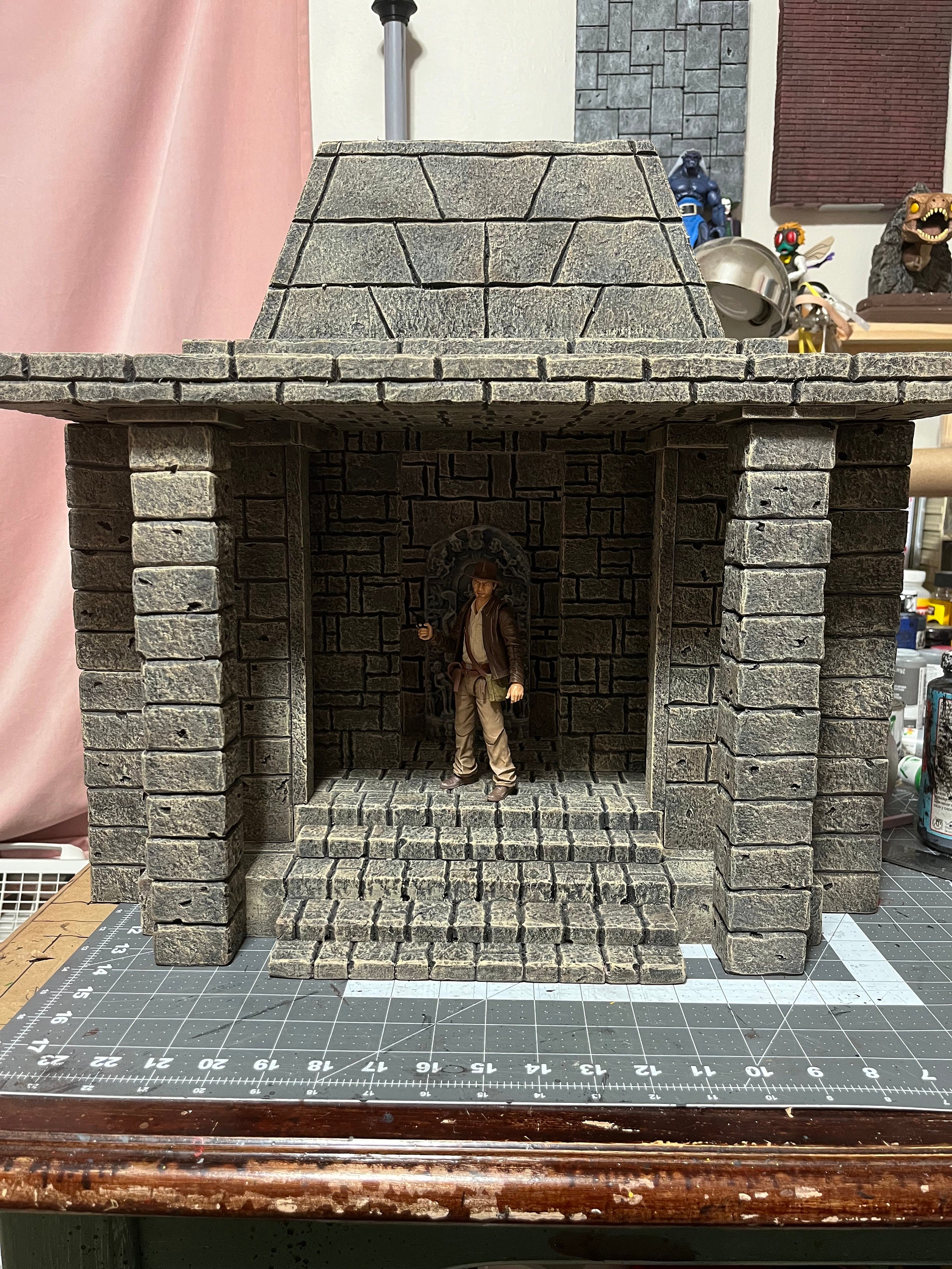 Stone Temple Foam Diorama Set - Etsy