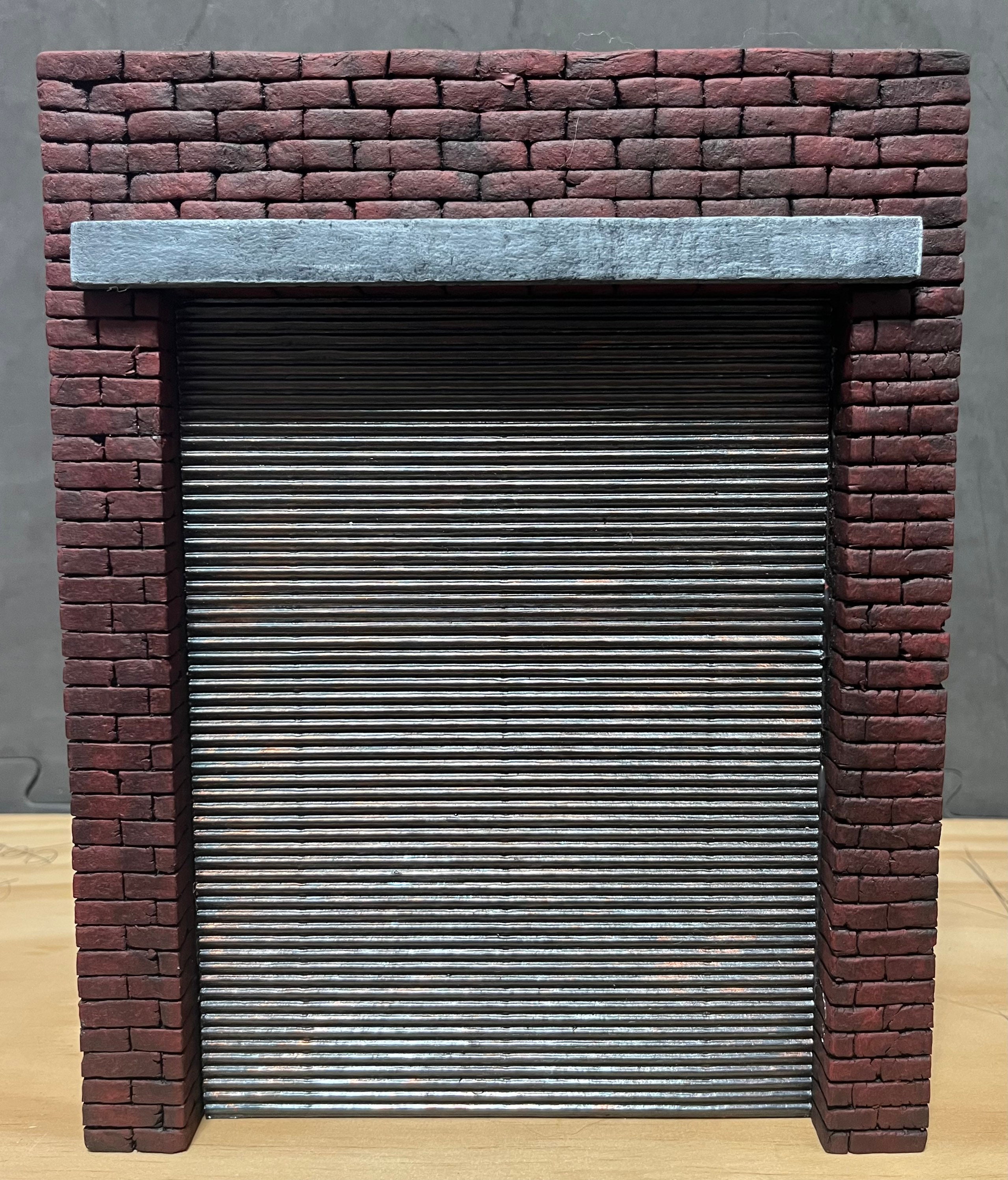 Brick Roll-up Door Foam Diorama Wall - Etsy