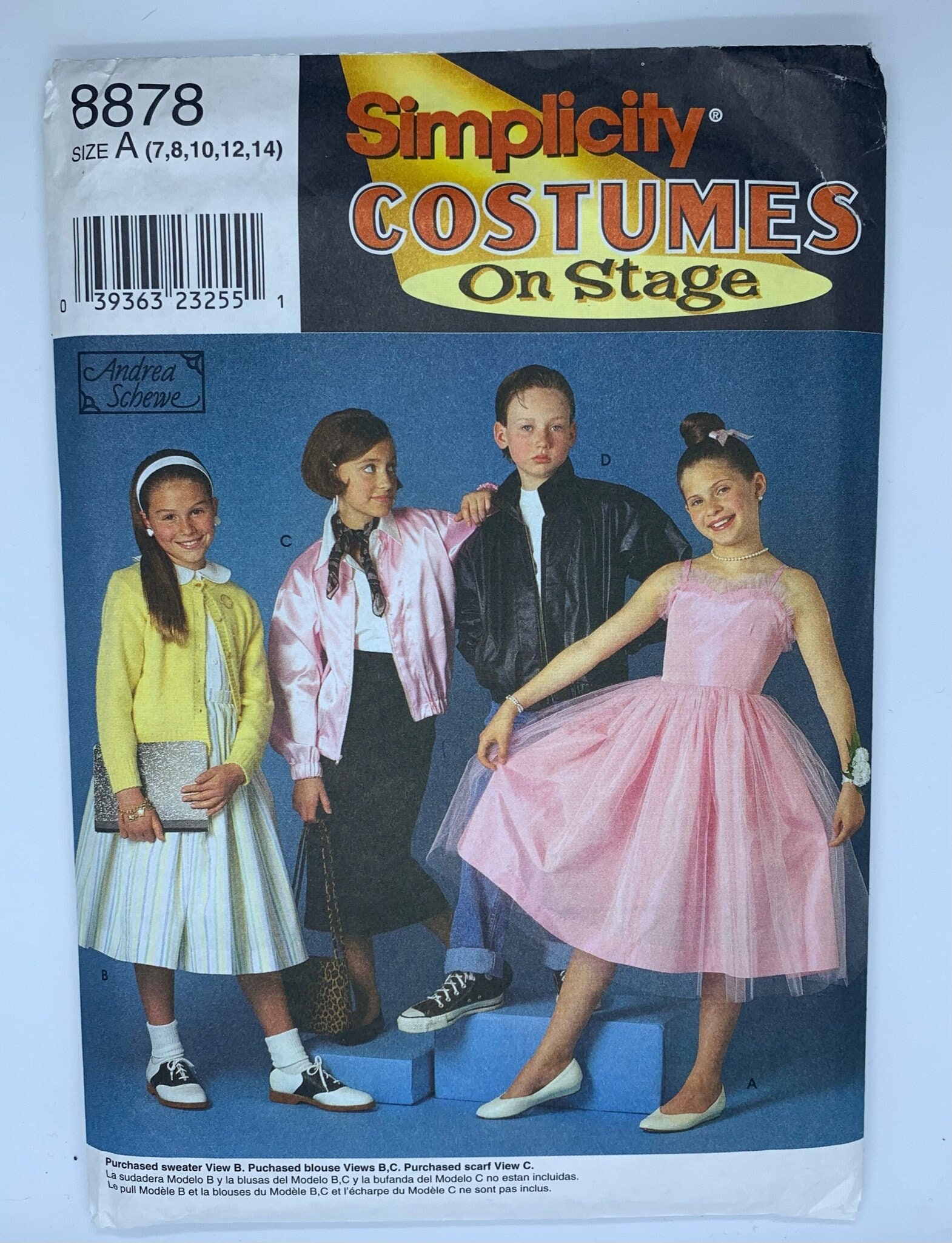 Simplicity Costumes on Stage 8878 Girls' and Boy's - Etsy