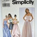 Simplicity 8499 | Misses' Formal Top and Skirt | Size 12-14-16 Bust 34 ...