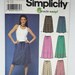 Simplicity 6 Made Easy 9265 | 2000 Misses' Skirt | Size RR (14-20) Hip ...