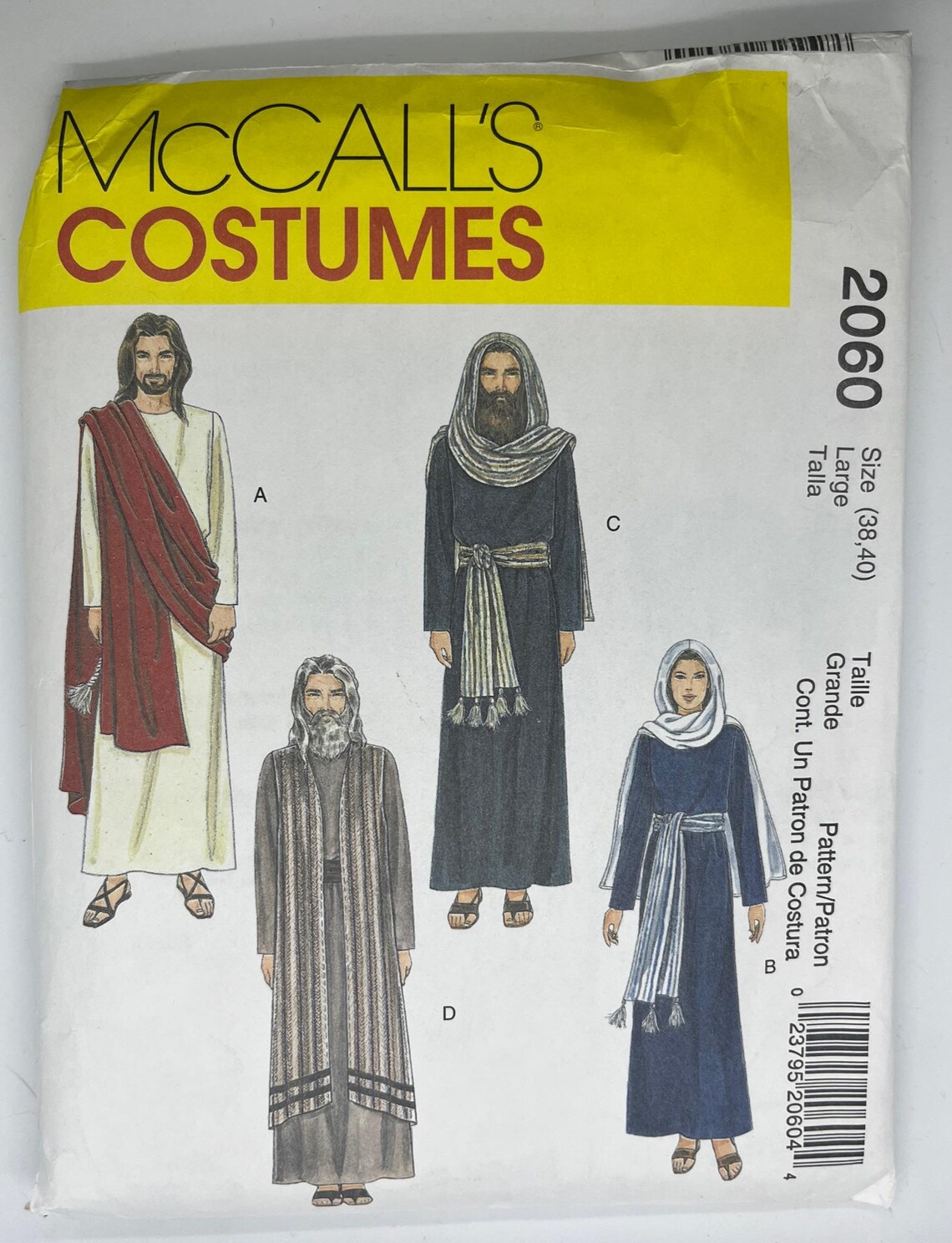 Mccall's Costumes 2060 the Passion Play: Adult Nativity Costumes ...
