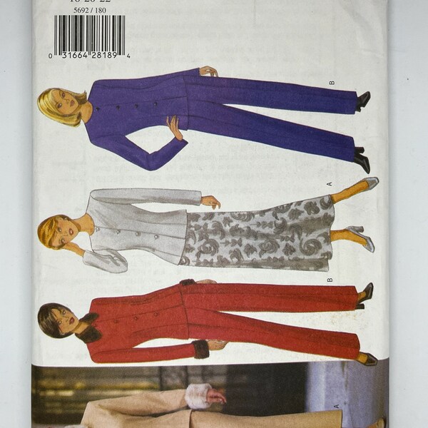 Simplicity 8499 Misses' Formal Top and Skirt Size 12-14-16 Bust 34-36 ...