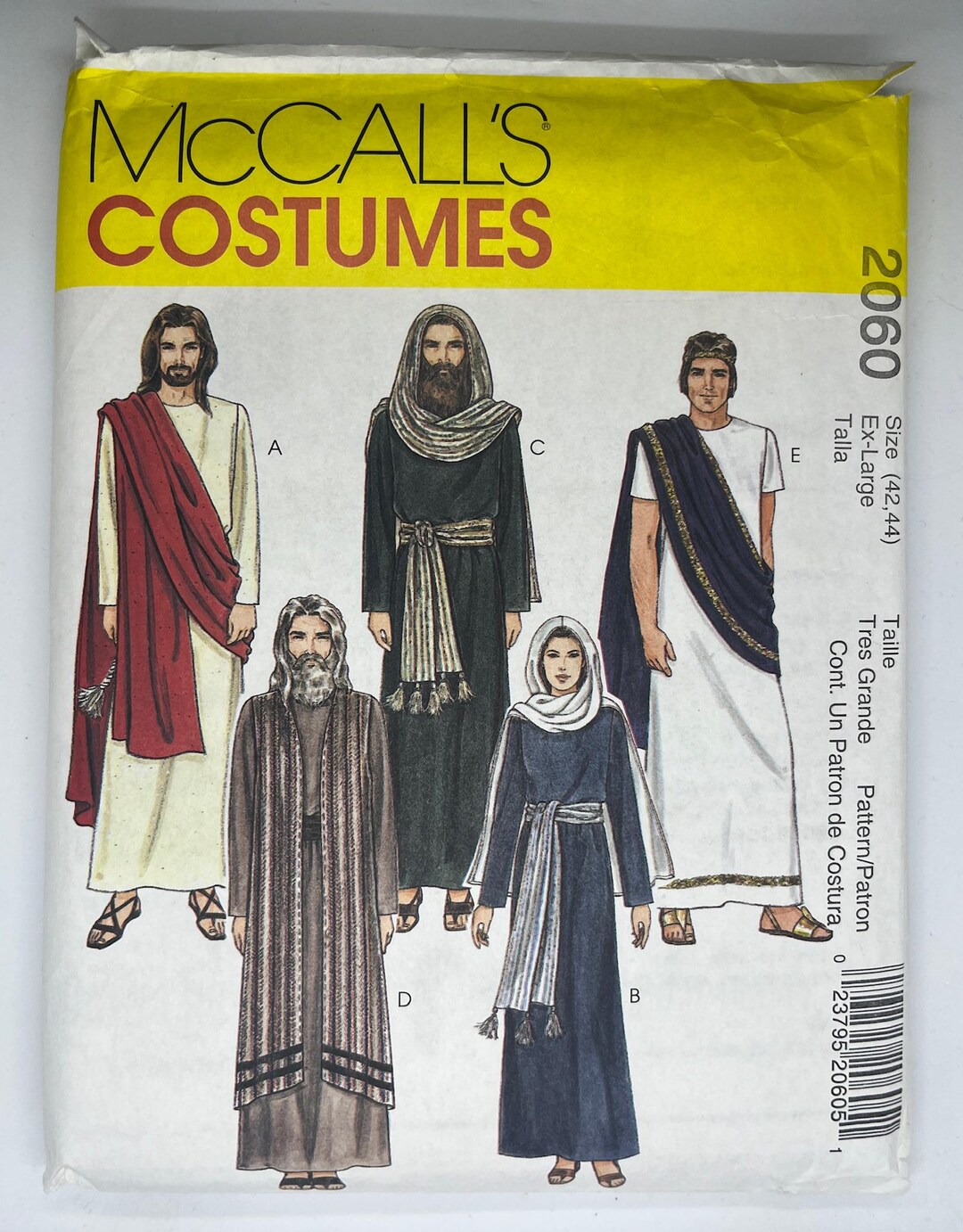 Mccall's Costumes 2060 the Passion Play: Adult Nativity Costumes ...