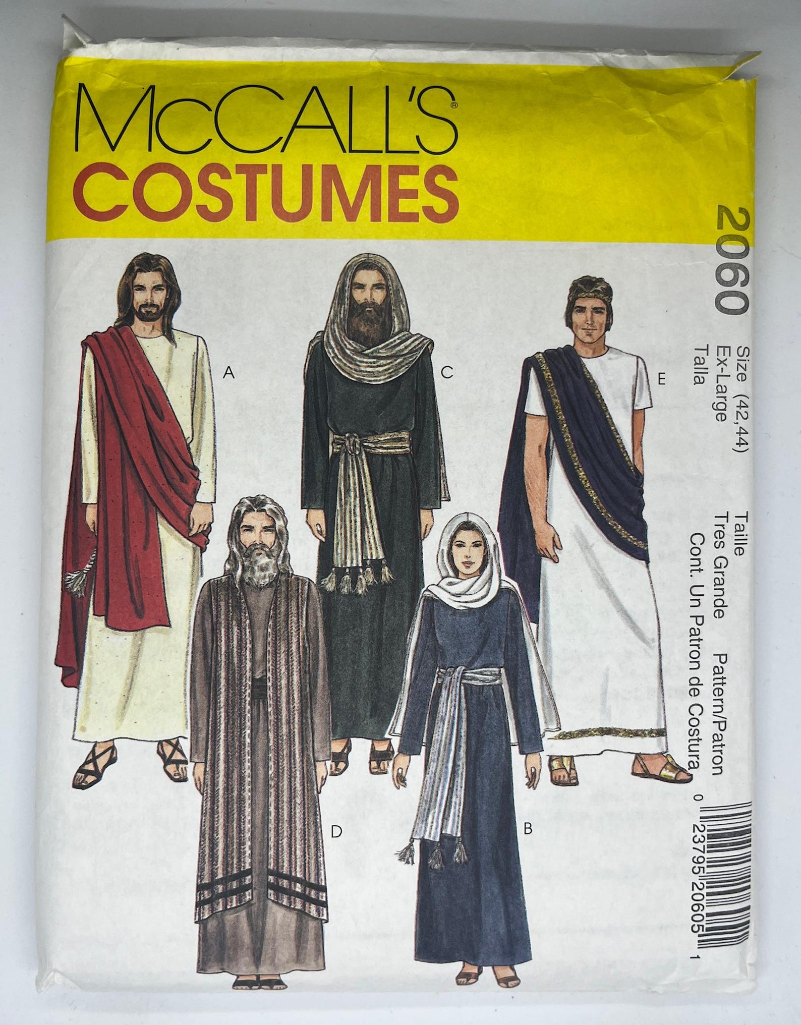 Mccall's Costumes 2060 the Passion Play: Adult Nativity Costumes ...