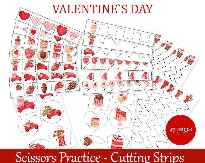 Valentine Hearts Bundle, Preschool Language, Math, Fine Motor ...