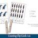 Penguins Count and Clip Cards, Montessori Counting Numbers 1 - 20 ...