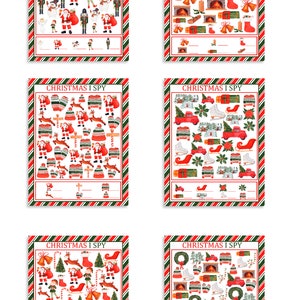 I Spy Christmas Printable Game for Kids, Winter Preschool Party ...