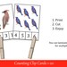 Winter Birds Count and Clip Cards, Number 1 - 20, Flashcards, Christmas ...