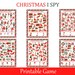 I Spy Christmas Printable Game for Kids, Winter Preschool Party ...