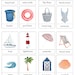 Summer Beach Flash Cards. Montessori 3 Part Cards. Nomenclature Cards ...