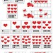 Valentine Ten Frame Counting Flashcards, Montessori Math Worksheets ...