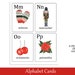 Christmas Alphabet Cards, ABC Preschool Flash Cards, Printable ...