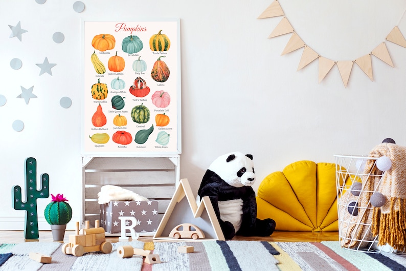 Fall Pumpkins Montessori Poster Thanksgiving Educational - Etsy