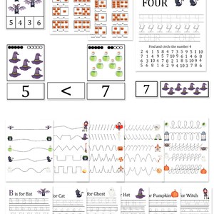 Halloween Printable Busy Book, Halloween Learning Pack, Kids Activity ...