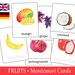 Fruits Watercolor Flash Cards. Montessori Three Part Cards ...