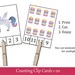 Unicorns Count and Clip Cards, Number 1 - 20, Flashcards, Preschool ...