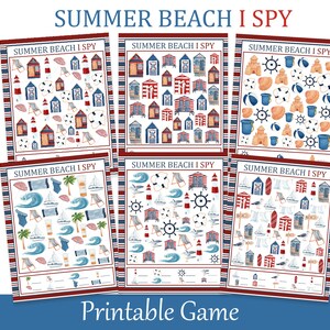Summer Beach Flash Cards. Montessori 3 Part Cards. Nomenclature Cards ...