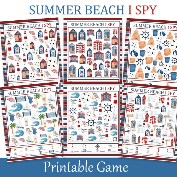 Summer Beach Flash Cards. Montessori 3 Part Cards. Nomenclature Cards ...