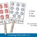 Summer Ocean Beach Count and Clip Cards, Number 1 - 20, Flashcards ...
