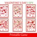 I Spy Valentines Day, Printable Game for Kids, Preschool Activity ...
