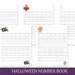 Halloween Number Book, Numbers Writing Practice, Halloween Tracing ...