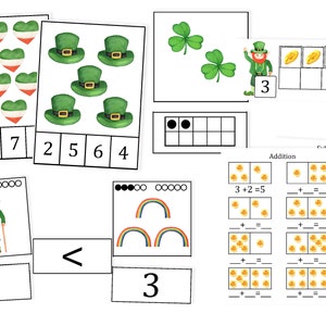 St Patricks Day Preschool Learning Pack, Worksheets, Montessori ...