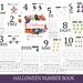 Halloween Number Book, Numbers Writing Practice, Halloween Tracing ...