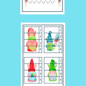 Easter Busy Book PDF. Easter Gnomes Preschool Printables - Etsy