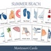 Summer Beach Flash Cards. Montessori 3 Part Cards. Nomenclature Cards ...