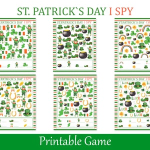 I Spy St. Patricks Day, Printable Game for Kids, March Activity ...