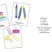School Supplies Montessori Three Part Cards. Back to School ...