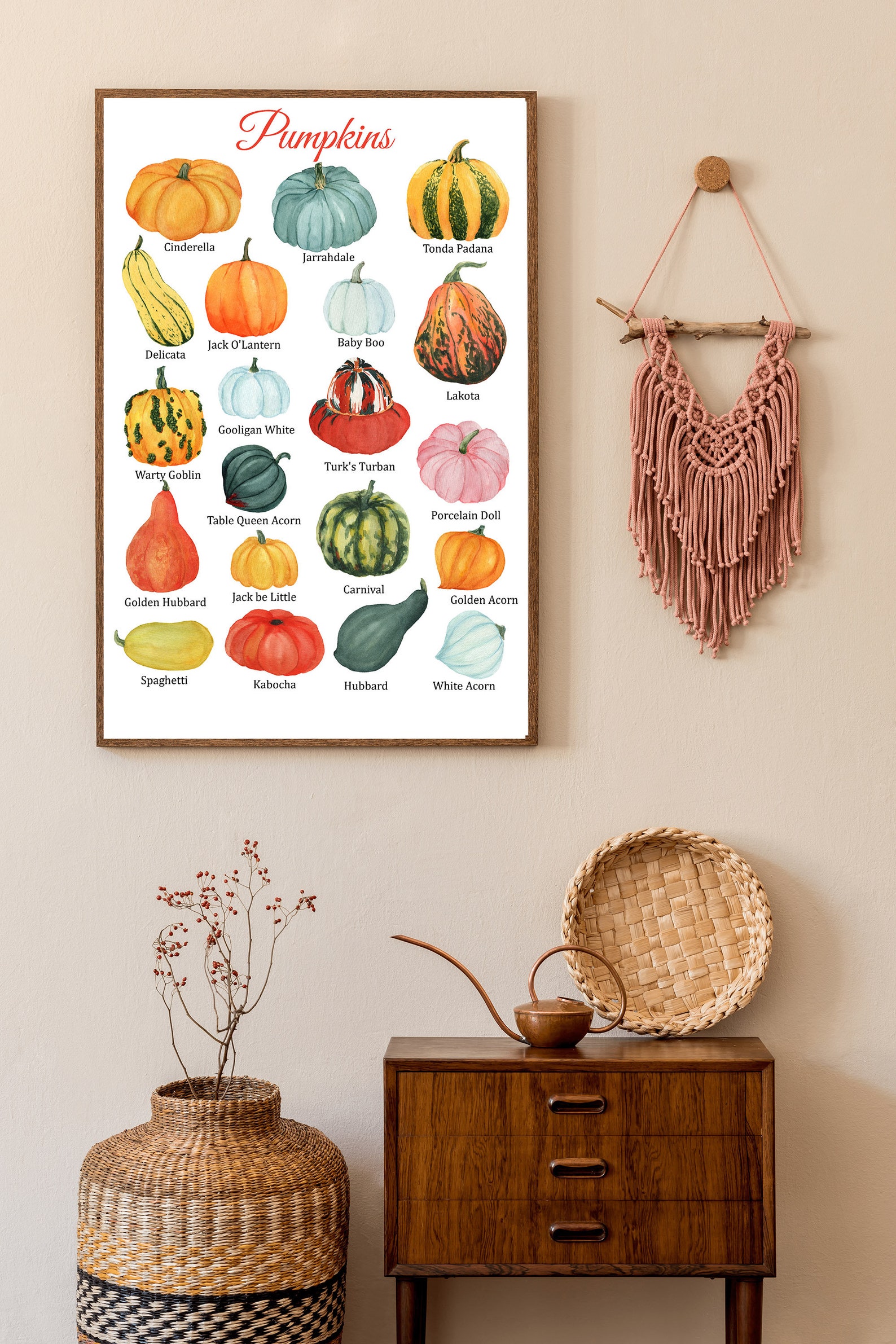 Fall Pumpkins Montessori Poster Thanksgiving Educational - Etsy