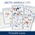 Arctic Animals Count and Clip Cards, Montessori Counting Numbers 1 20 ...