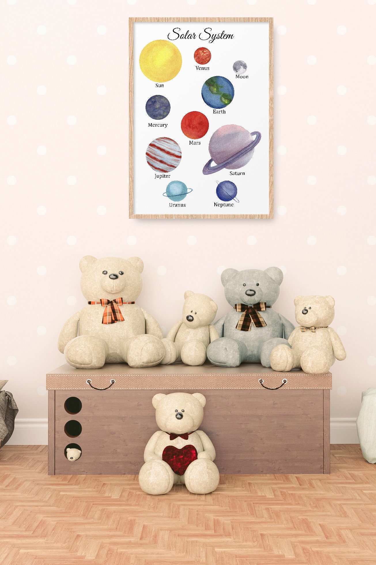 Solar System Montessori Poster, Educational Planets Poster, Homeschool ...