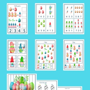 Easter Busy Book PDF. Easter Gnomes Preschool Printables - Etsy