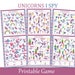 I Spy Unicorns, Printable Game for Kids, Preschool Activity, Heart ...