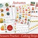 Autumn Scissors Cutting Practice, Cutting Strips for Fine Motor Skills ...