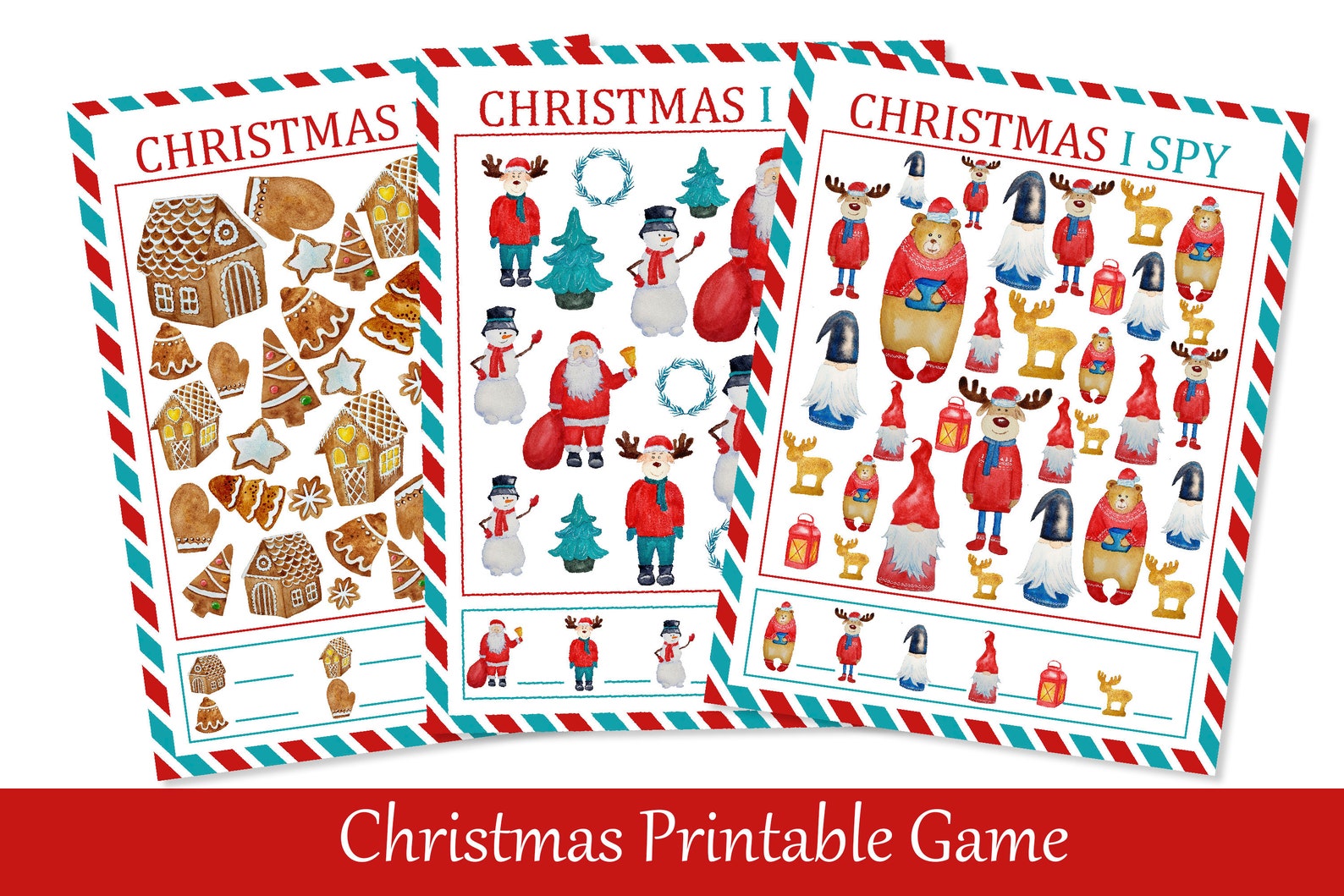 I Spy Christmas Printable Game for Kids. - Etsy