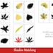 Autumn Leaves Shadow Matching Cards, Toddler Montessori Printable - Etsy