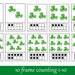 St. Patricks Day Ten Frame Counting Flashcards, Montessori Math ...