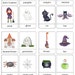 Halloween Preschool Flash Cards. Montessori 3 Part Cards. Nomenclature ...