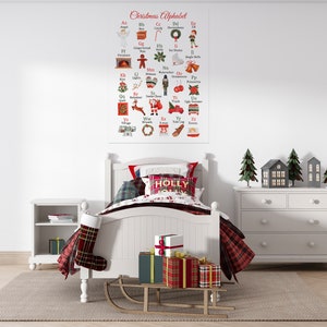 Christmas Alphabet Montessori Poster, Educational Poster, ABC Christmas ...