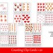 Valentines Day Count and Clip Cards, Number 1 - 20, Flashcards, Hearts ...
